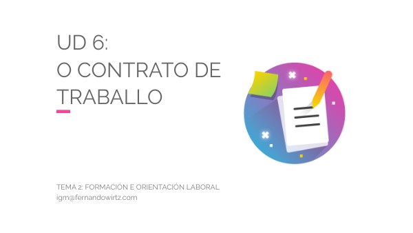 O CONTRATO DE TRABALLO | Genially