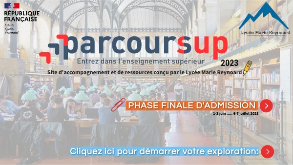 Parcoursup 2023 | Genially