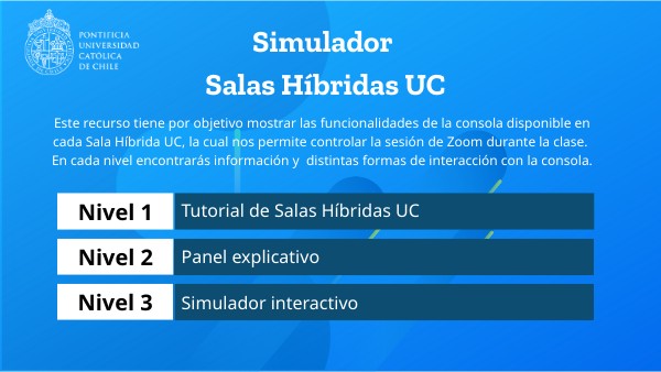 Simulador Sala Híbrida UC | Genially