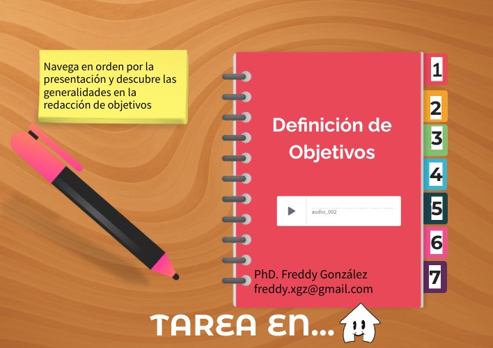 Redacción de objetivos | Genially