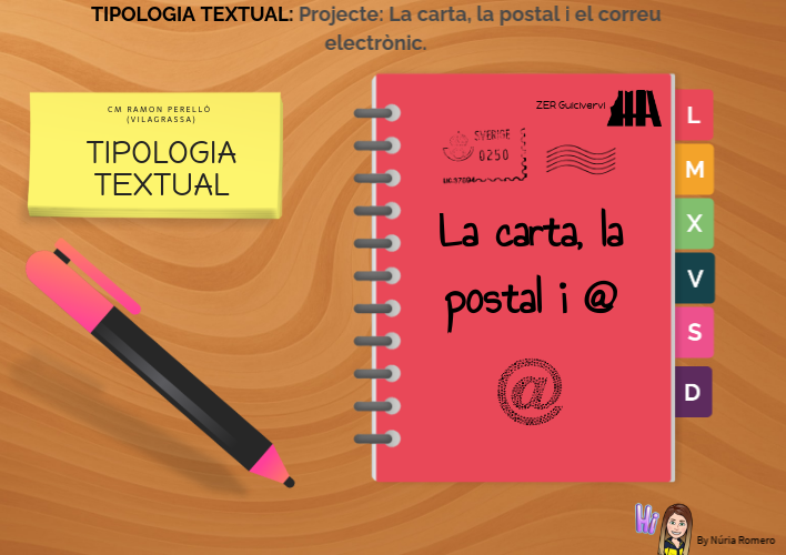 projecte carta, postal, correu