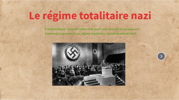 Régime totalitaire nazi | Genially
