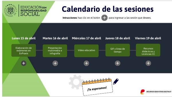 Calendario de sesiones