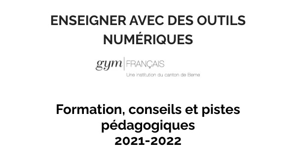 GYF enseigner avec des outils numériques | Genially