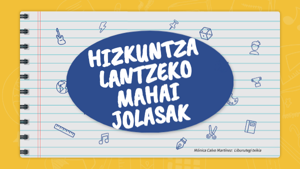 Hizkuntza lantzeko mahai jolasak