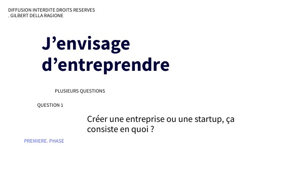 ENTREPREUNARIAT PHASE 1 | Genially