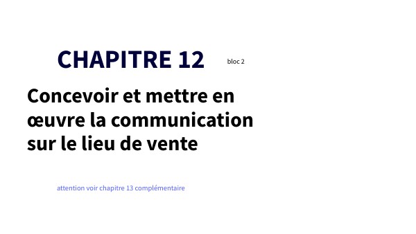 BLOC 2 CHAPITRE 12 | Genially