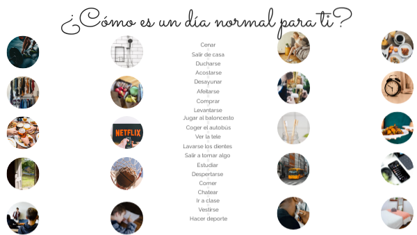¿Cómo es un día normal para ti?