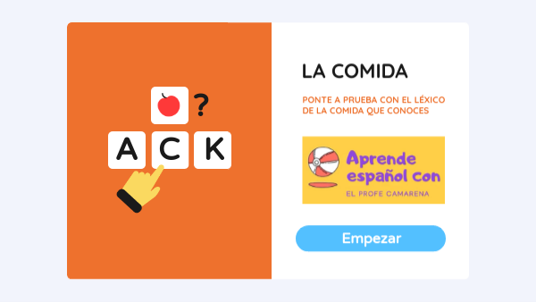 QUIZ LA COMIDA | Genially