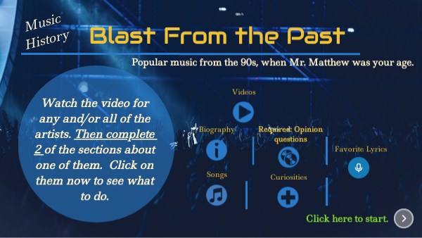 Blast from the Past | Genially