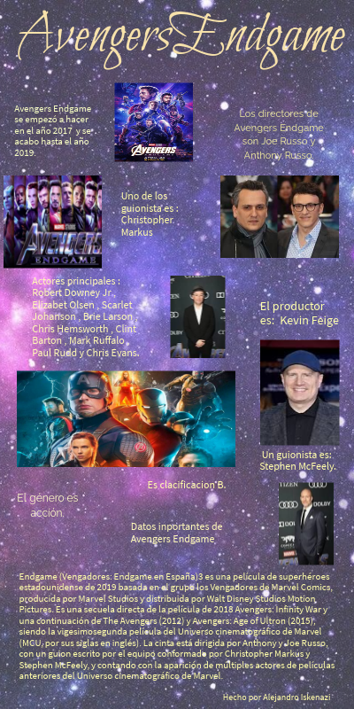 alex infografia avengers end game | Genially