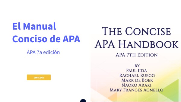 MANUAL CONCISO APA CAP1_2 | Genially