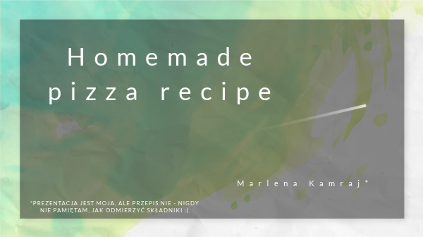 Homemade pizza recipe | Genially