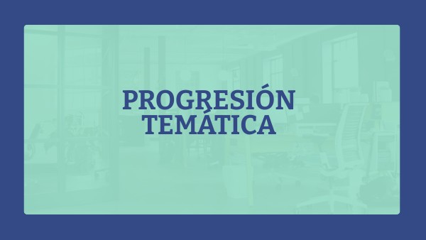 Progresión temática | Genially
