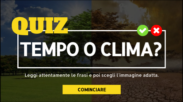 Tempo atmosferico o clima?