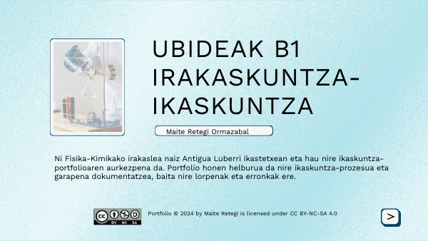 UBIDEAK B1 IRAKASKUNTZA-IKASKUNTZA | Genially