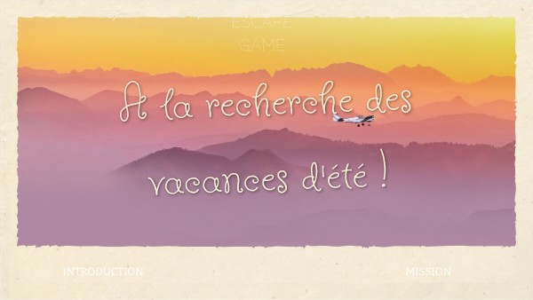 Escape Game - Fin d'année | Genially