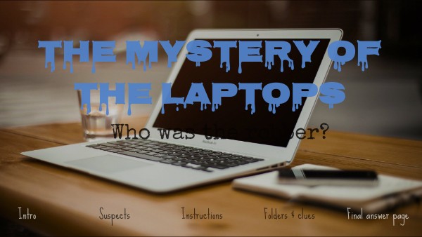 The mystery of the laptop | Genially