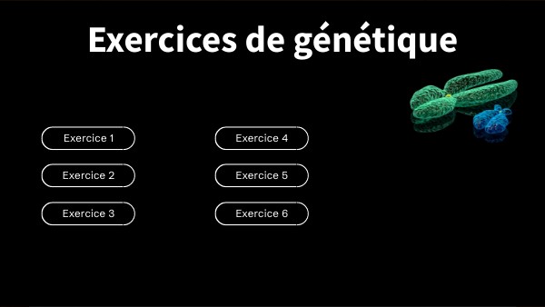 Exercice génétique | Genially
