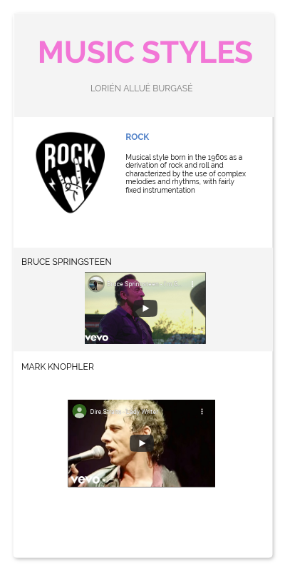 MUSIC STYLES