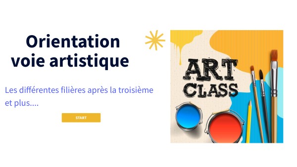 Orientation voie artistique. | Genially