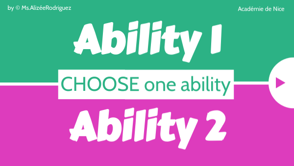 VERBS - Abilities and Superpowers | Genially