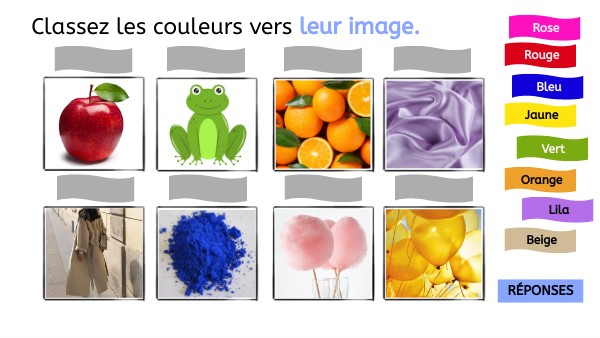 Classez les couleurs | Genially
