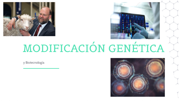 3.5. Modificación genética y biotecnología | Genially