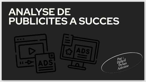 ANALYSE PUB | Genially