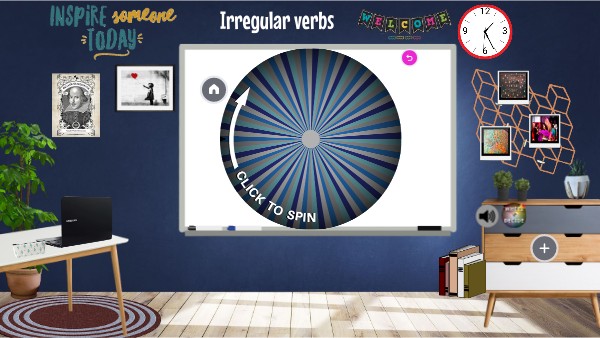 Irregular verbs wheel | Genially