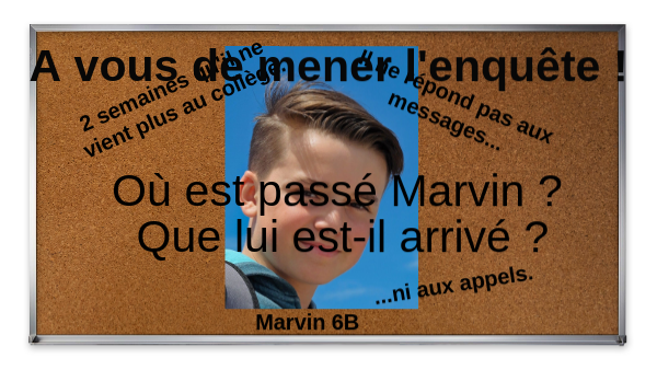 Où est passé Marvin ? en ligne | Genially