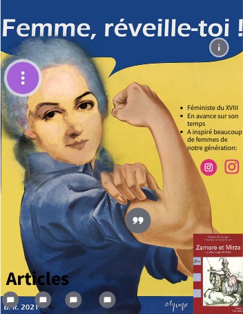 Olympe de Gouge féministe, opposante de l'esclavage