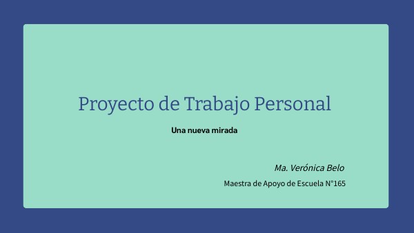 Proyecto de Trabajo Personal | Genially