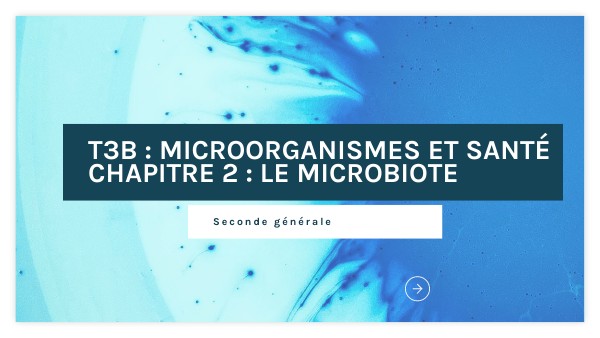 Microbiote seconde 2024