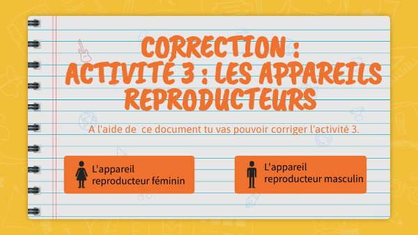 Correction TP 3 2nd - Microscope Appareils reproducteurs