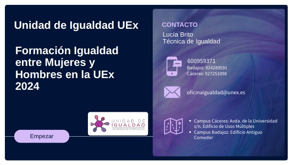 Igualdad UEx | Genially