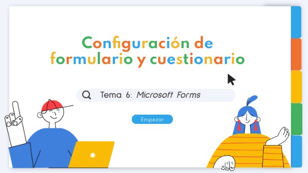 configuración del formulario o cuestionario en Microsoft Forms | Genially