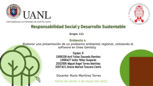 EQUIPO 6 RSyDS | Genially