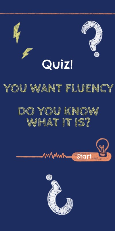 What is fluency? Blue