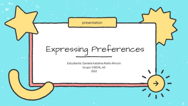 Expressing Preferences | Genially