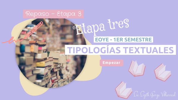 Repaso Etapa 3 EOyE | Genially