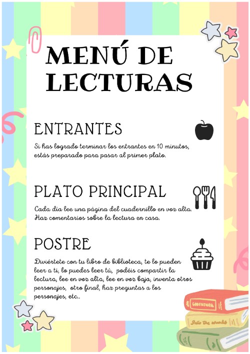 Menú de lecturas | Genially