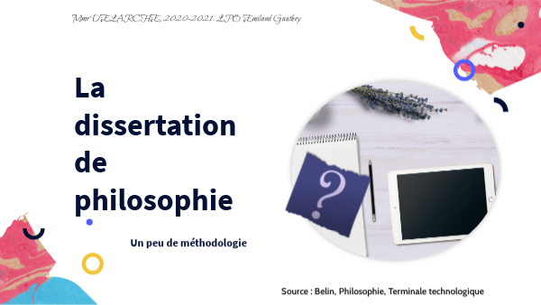 Méthodologie dissertation | Genially