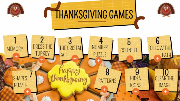 THANKSGIVING GAMES | Genially