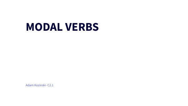 modal verbs C2