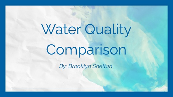 Water Quality Comparison
