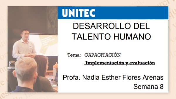CAPACITACIÓN: Implementación/evaluación | Genially