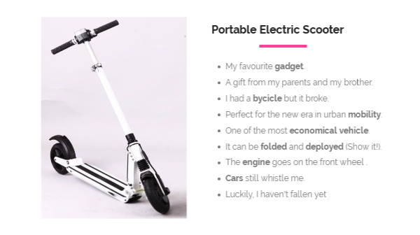 ENGLISH B2 - MY FAVORITE GADGET | Genially
