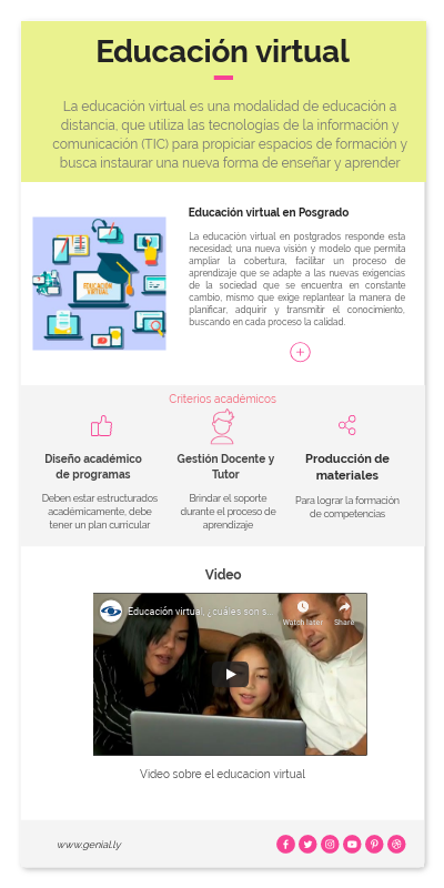 Educacion virtual | Genially