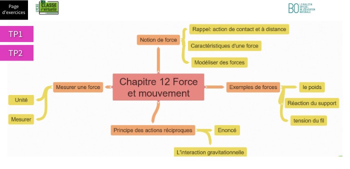 Chapitre 12 2nde Force et mouvement